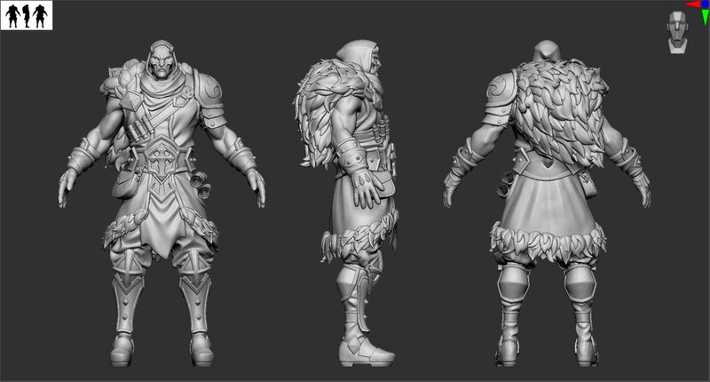 Battle Chasers fan art: how to make a stylized 3D character model